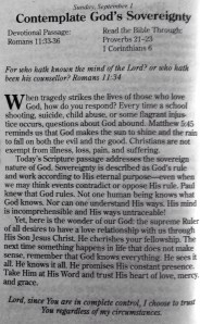 Contemplate God’s Sovereignty | jimdavenport